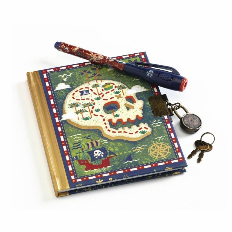 DJECO notebook with lock and magic pen - Pirates – Villem.ee